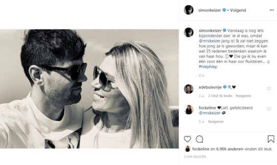 Simon Keizer zet zijn vrouw Annemarie in het zonnetje! - 100%NL Magazine