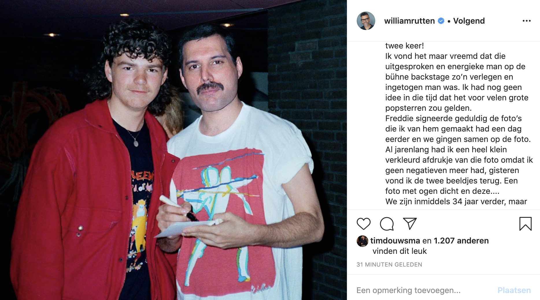 William Rutten deelt foto met wereldster! - 100%NL