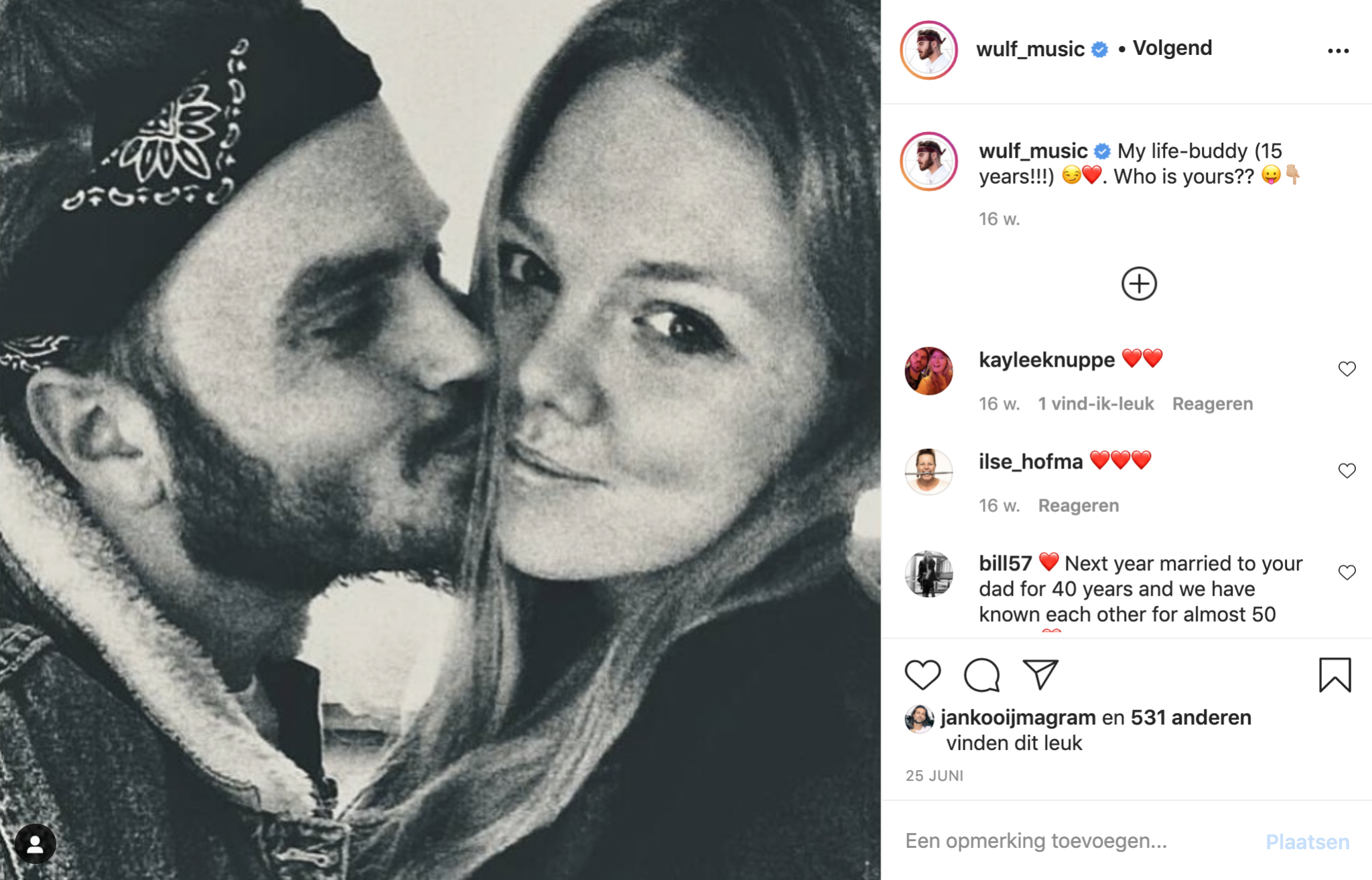 Dít is de leuke vriendin van zanger Wulf! - 100%NL Magazine