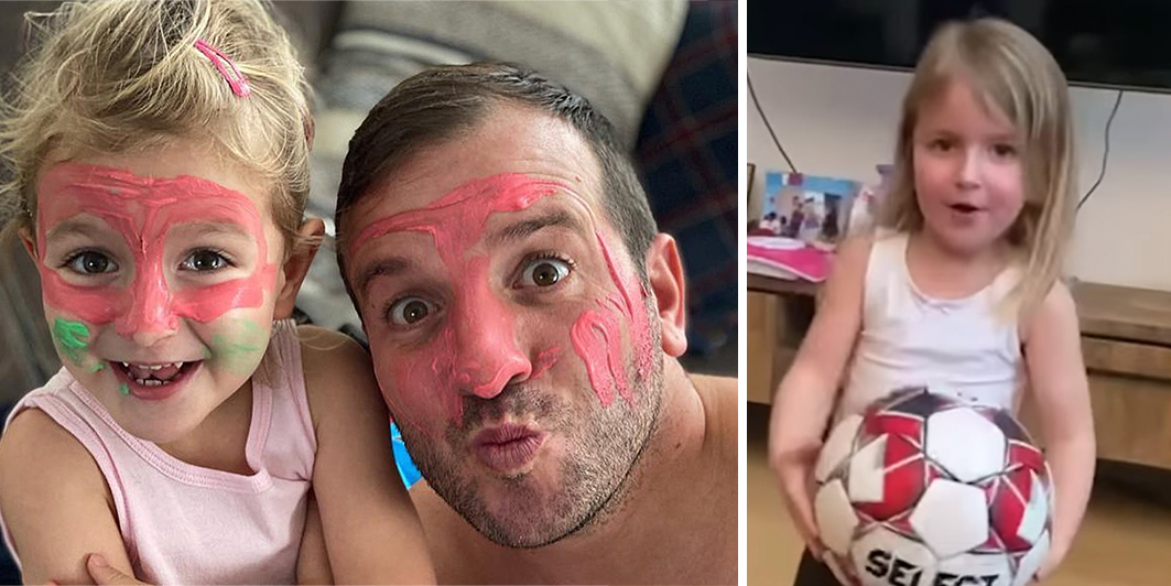 esslynn net zo'n groot voetbaltalent als haar vader Rafael! - 100%NL