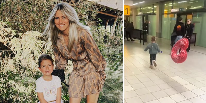 VIDEO: Jesslynn vliegt haar mama Estavana in de armen op Schiphol - 100 ...