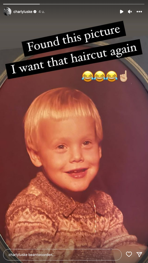 WOW: Charly Luske onherkenbaar op foto uit de oude doos! - 100%NL Magazine