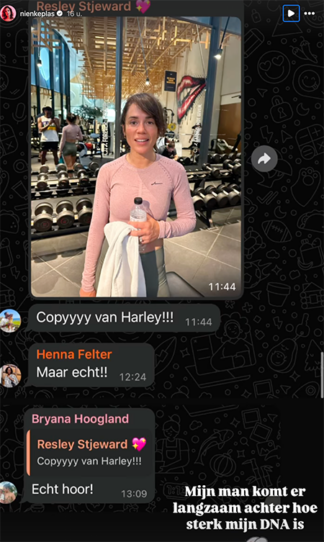 WOW: Harley lijkt echt als twee druppels water op Nienke Plas