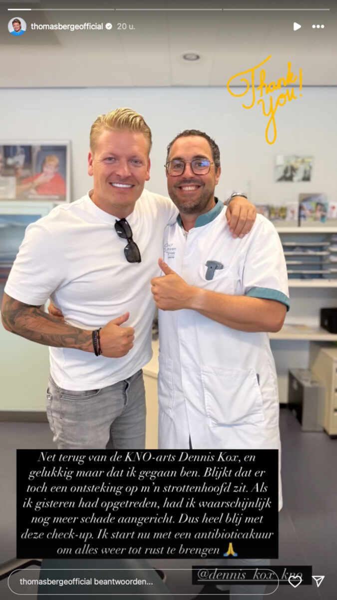 Thomas Berge deelt vervelend nieuws en legt werkzaamheden tijdelijk neer