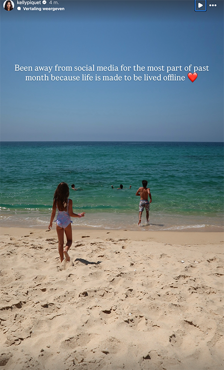 Kelly Piquet doorbreekt stilte en laat weer van zich horen na korte break